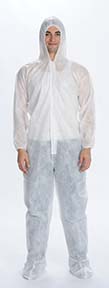 ValuMax SPP PolyPro-2 Coverall Elastic Cuffs, Attached Hood & Boot ...