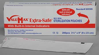 Valumax Clear Self-Seal Sterilization Pouches – Maxcare Products